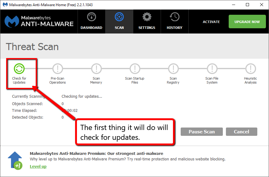 Windows 10 - Running Malwarebytes to check for Viruses - BAYC - Tech ...