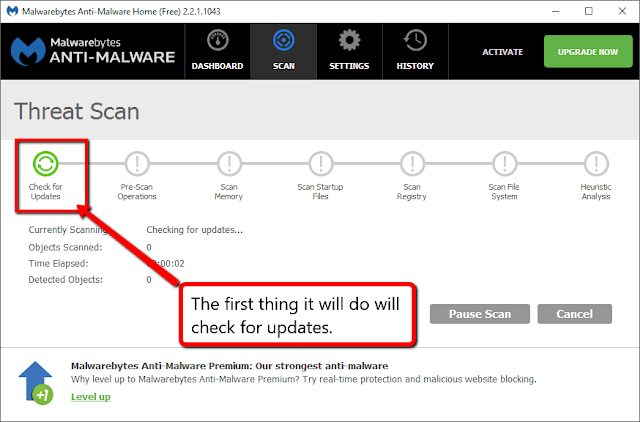 Windows 10 - Running Malwarebytes to check for Viruses - BAYC - Tech ...