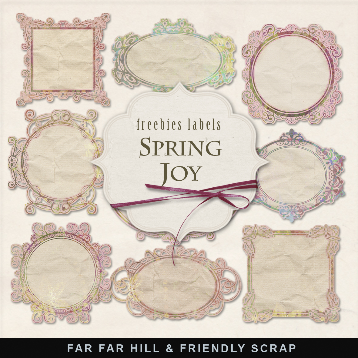 New Freebies Labels - Spring Joy:Far Far Hill - Free database of ...
