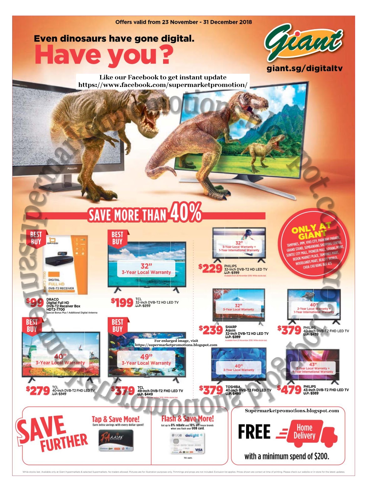 Giant Digital TV Promotion 23 November - 31 December 2018 ~ Supermarket ...