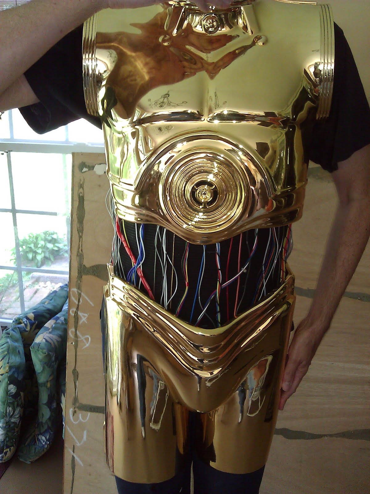 Wearable protocol droid costume