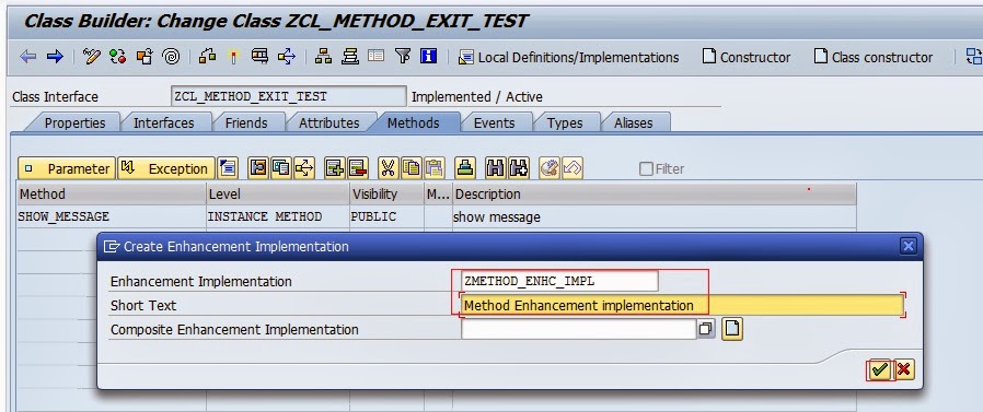 Gyan Factory - SAP Technical Project support: SE24 Method Pre-Exit, Post-Exit and OverWrite-Exit