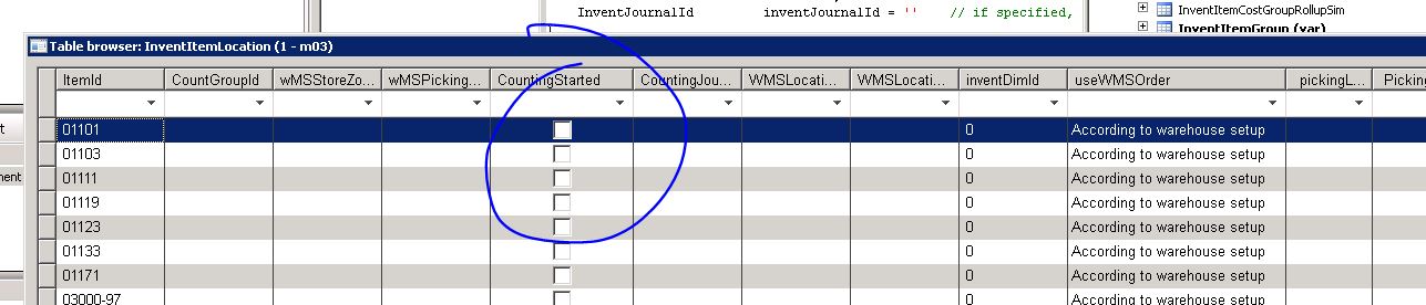 Ethan Phuc Cao: Item ... is locked for updates in warehouse ... because ...