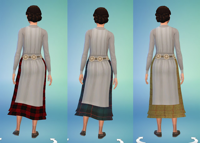 TS4: Celtic Short Dress and Cape | History Lover's Sims Blog