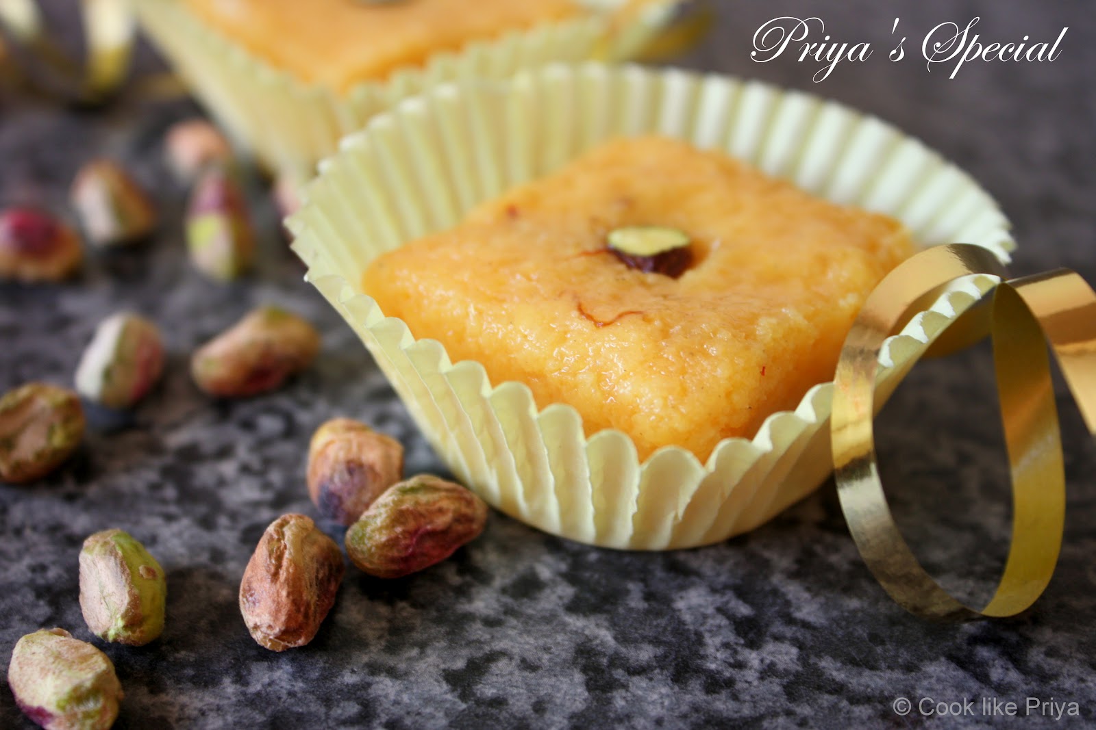 Cook like Priya: Saffron Coconut Burfi
