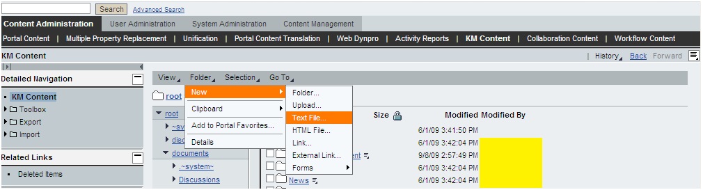 SAP Blogs: Create a KM Document Iview in SAP Entreprise Portal