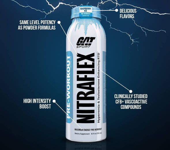 SUPLEMENTOS DEPORTIVOS: 6 BOTELLAS NITRAFLEX™ RTD 295 ML