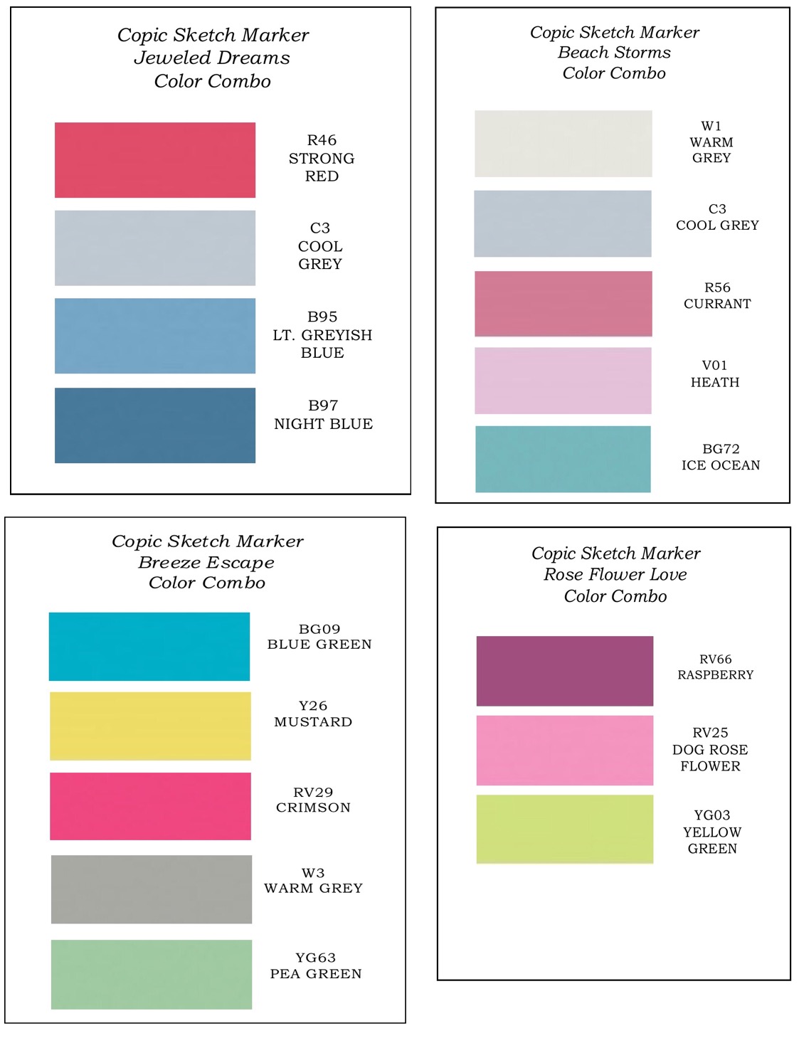 Perfectly Created Chaos!: Copic Color Page and Combos
