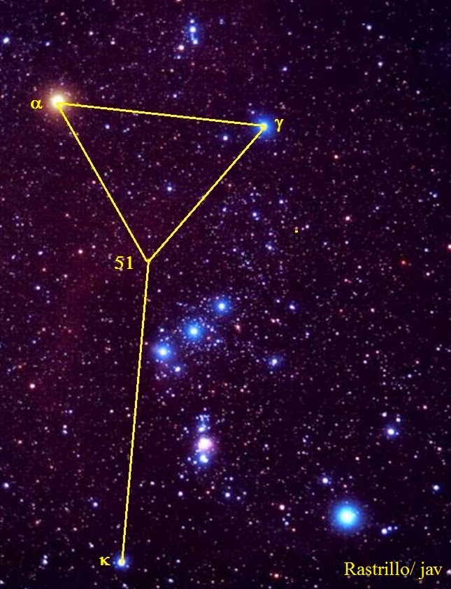 Física 1011 (Tutor virtual): Asterismos a simple vista en Orion