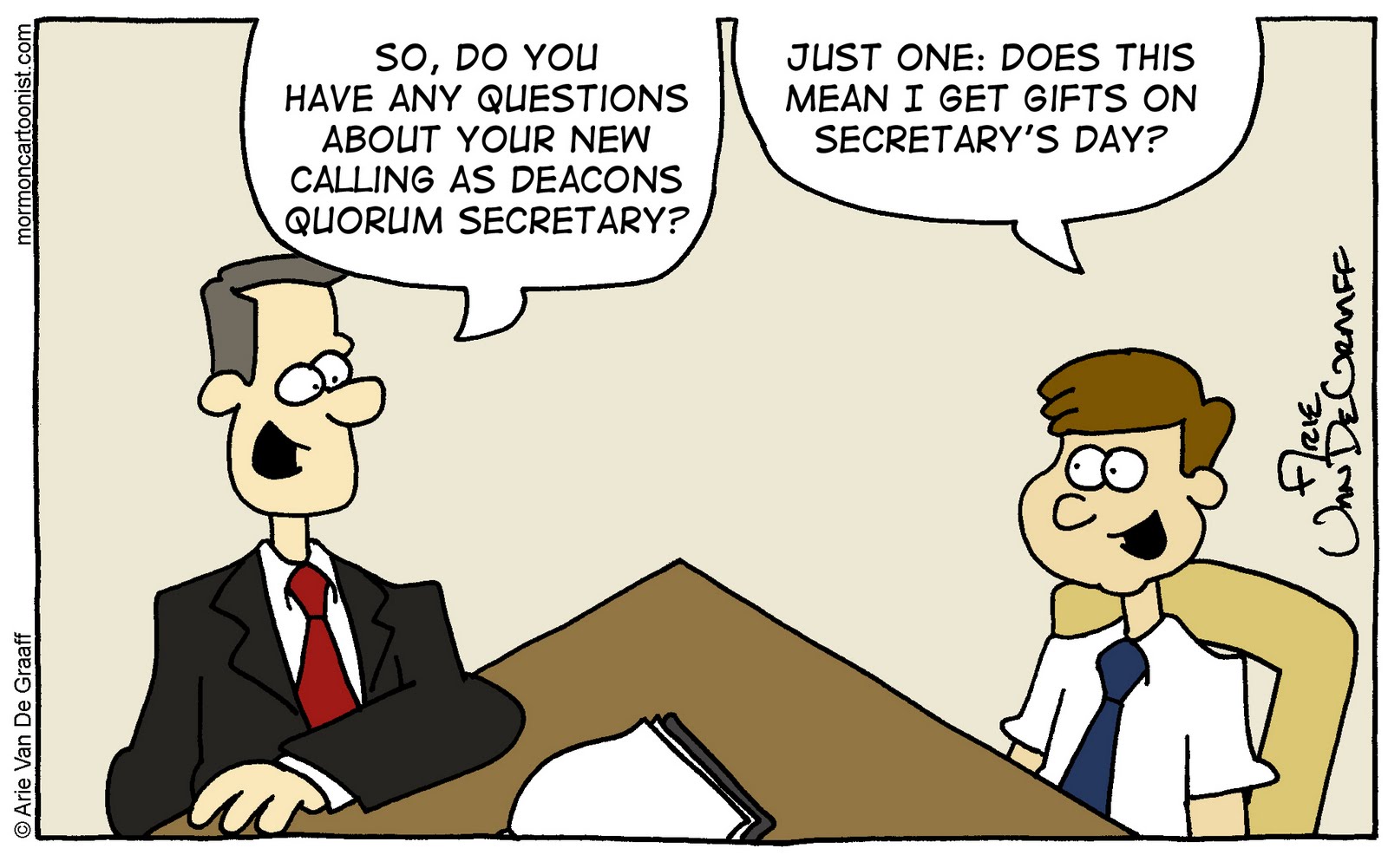 Ward Cartoonist: Only 223 Days Until Secretaries' Day