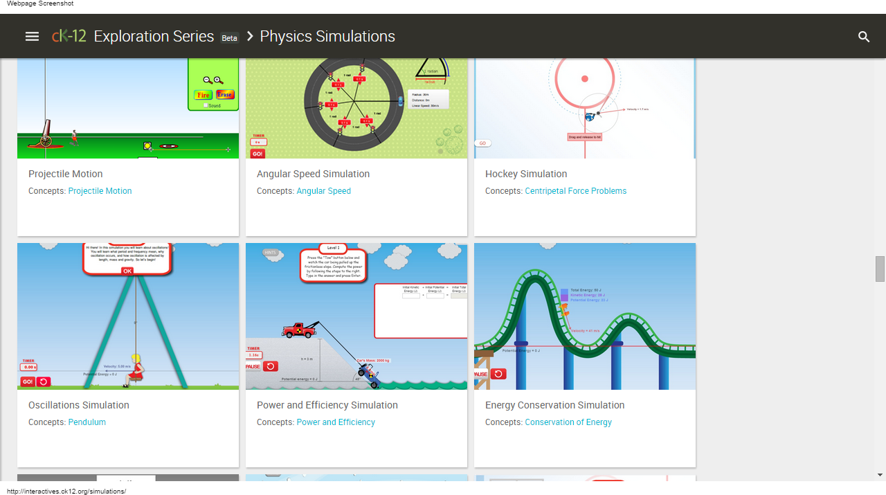 Educational Technology Guy: CK-12 announces online Physics Interactive Simulations (free)