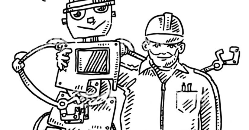 Robot Man Drawing Art Hd Wallpaper | Wallpapers Quality