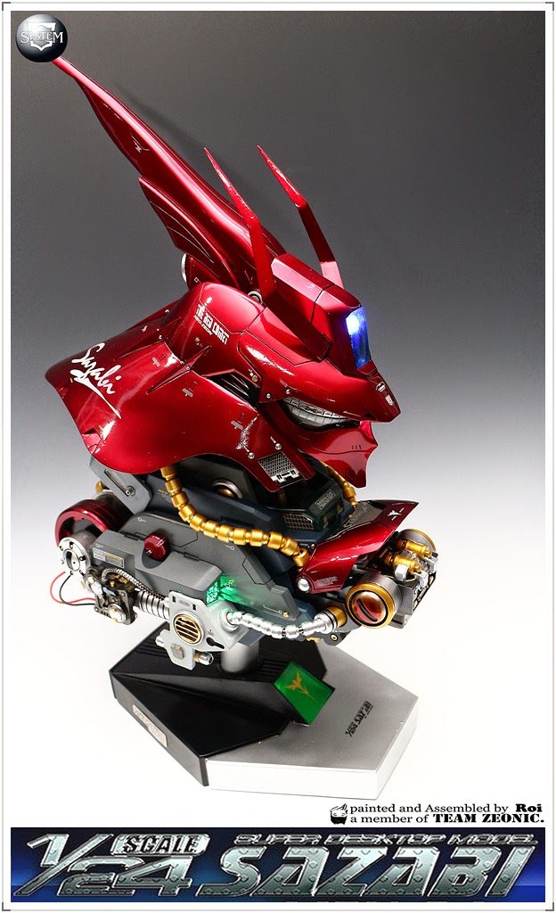 GUNDAM GUY: 1/24 Sazabi Head - Painted Build