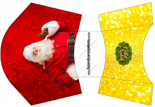 Santa in Red and Gold: Free Printable Boxes. - Oh My Fiesta! in english