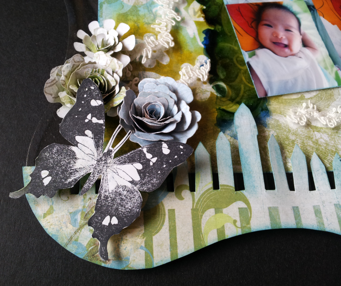 Aifel Scrap n Quilled: My First Acrylic Layout Project