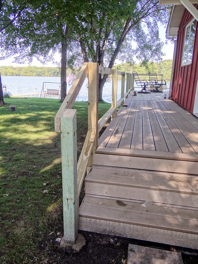 One Project at a Time - DIY Blog: Deck Railings and the Final Deck Reveal