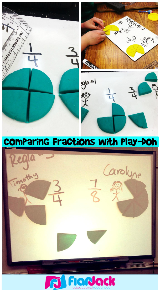 Comparing Fractions with Play Doh - FlapJack