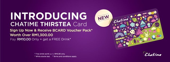 Journey Of My Life: Chatime THIRSTEA card
