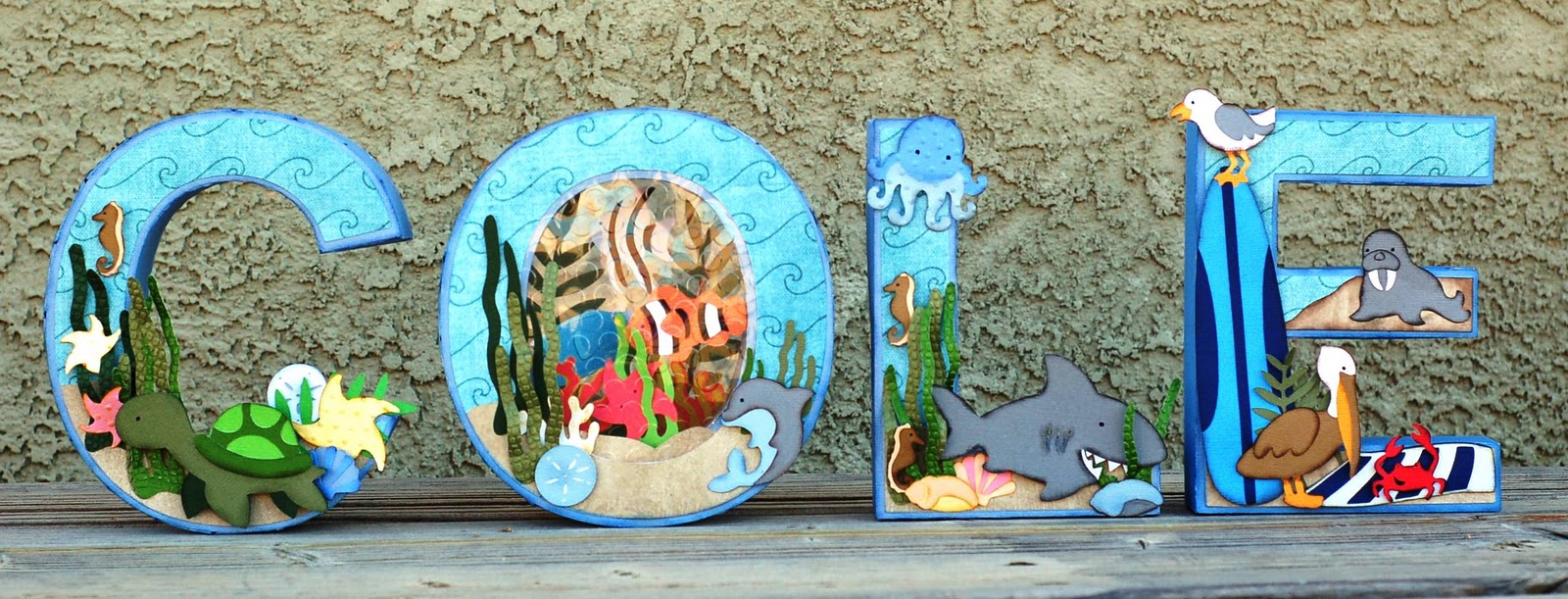 Paper Creations by Kristin: 3D Letters "COLE"