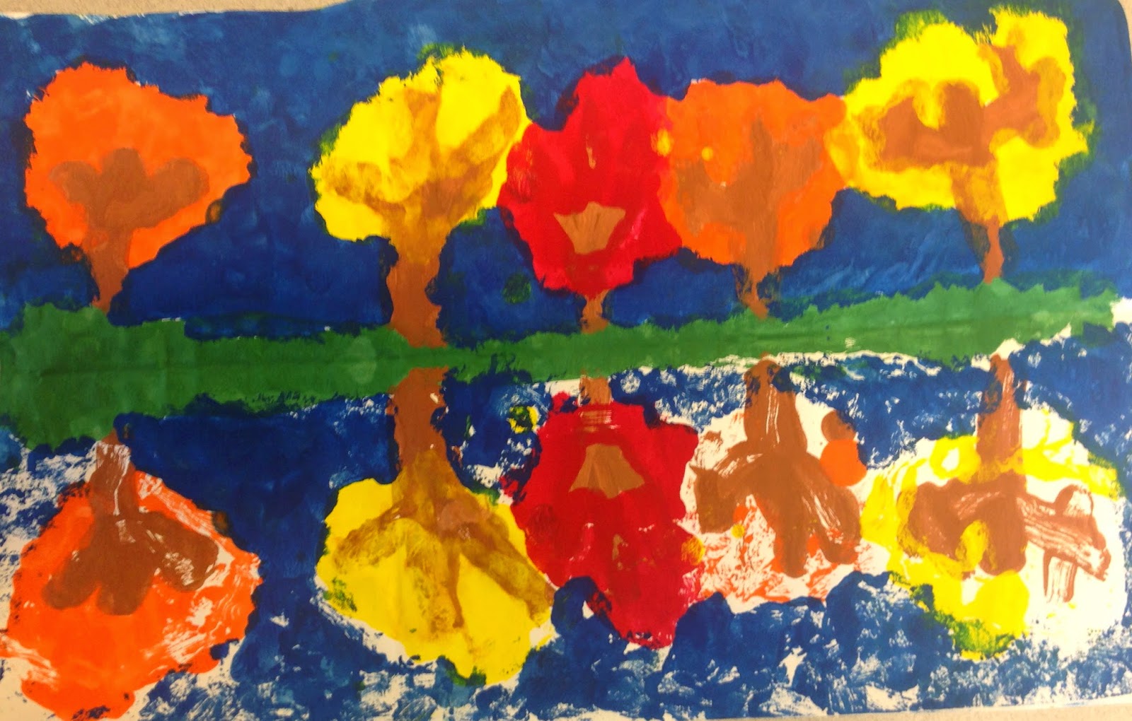Expression of Imagination: Fall Reflections in First Grade