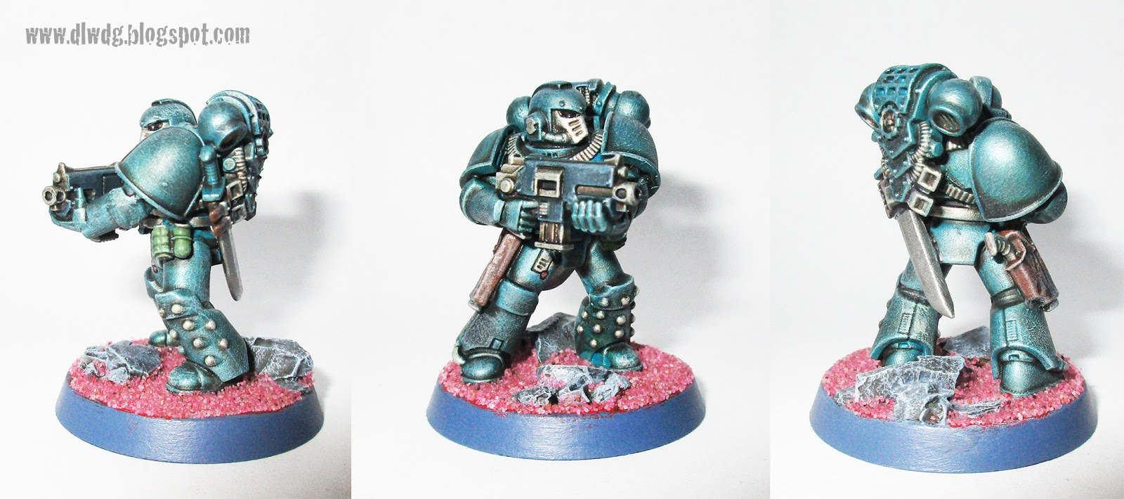 Da Long Wayz Dezert Groop: My Alpha Legion's color scheme: step-by-step