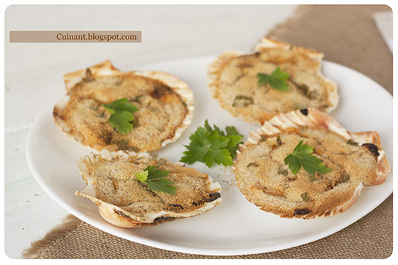 Cuinant: Conchas rellenas de Clòtxines -Mejillones-