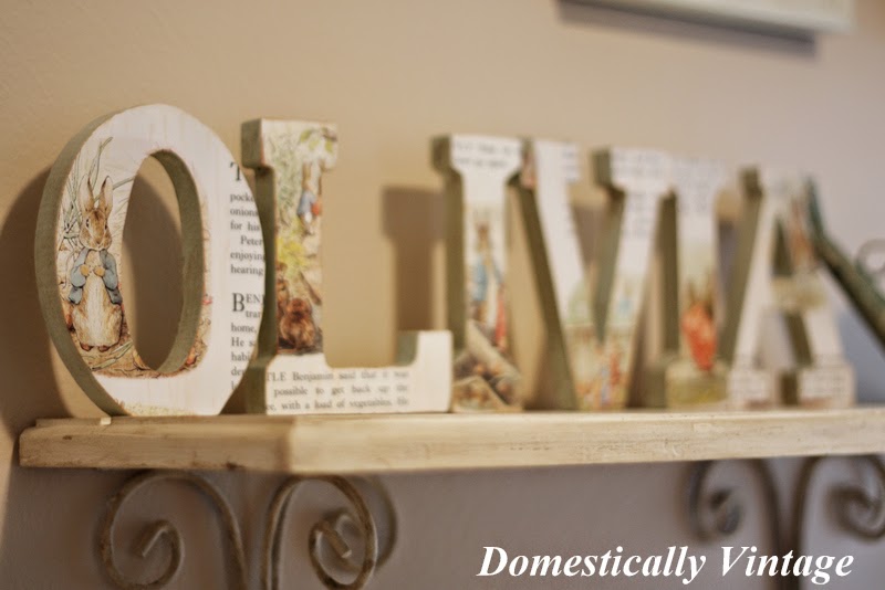 Domestically Vintage: Beatrix Potter Nursery Reveal ~ Part 1