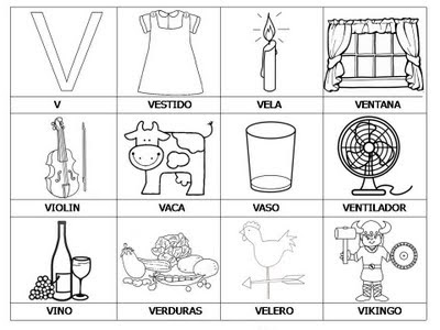 COLOREA TUS DIBUJOS: Laminas con dibujos para aprender palabras y ...