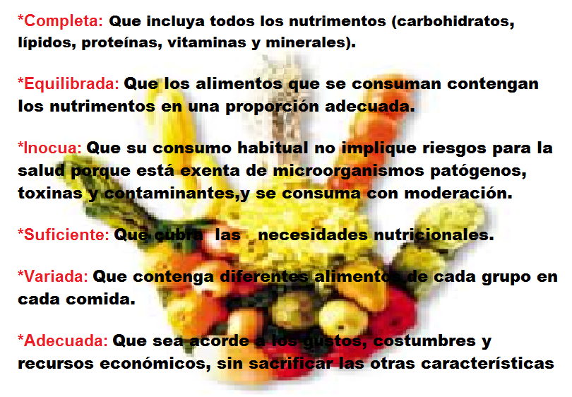 ALIMENTACION SALUDABLE: Para que tu alimentación sea correcta