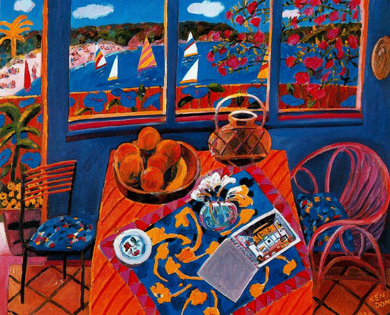 Painting of Ken Done artist, Ken Done paintings