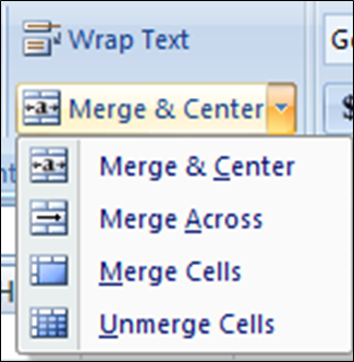 Fungsi Merge & Center Di Excel ~ Belajar Microsoft Office