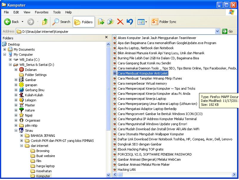 Menyimpan File web Mozilla Firefox secara utuh dengan Mozilla Archiev ...