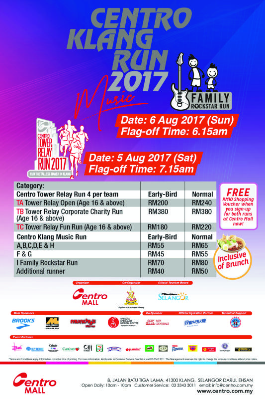 RUNNING WITH PASSION: Centro Klang Music Run & Tower Relay Run 2017