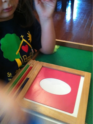 Our Montessori Homeschool: Preparation For Writing - Metal Insets
