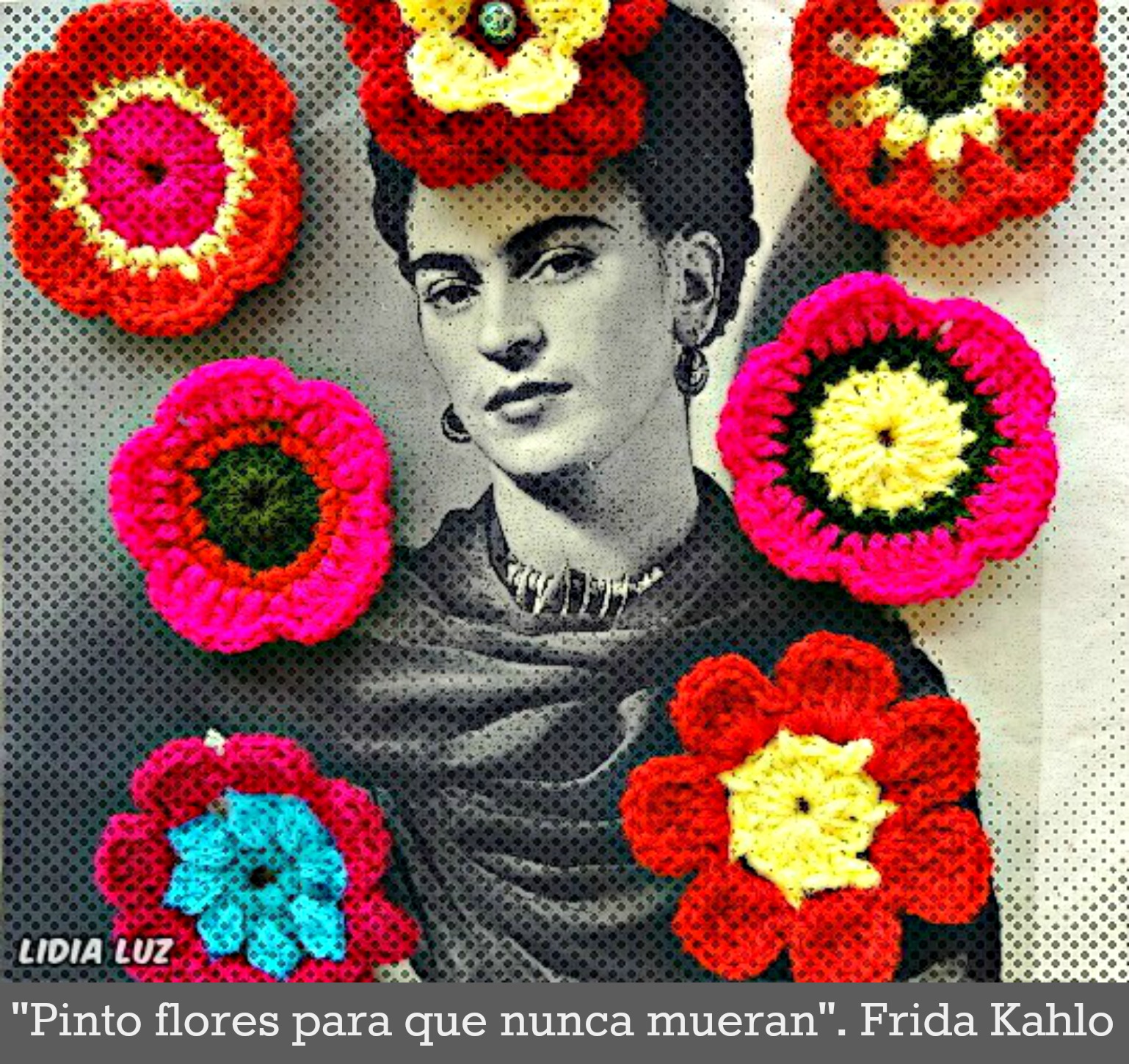 Lidia Luz: Frida e flores
