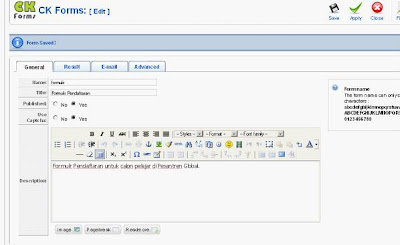 Cara Membuat Data Isian / Formulir dengan CK Form Pada Joomla | Kiat ...
