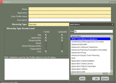 Oracle Apps Diary: Find the SQL behind List of Values(LOV) of an Ebusiness Suite screen