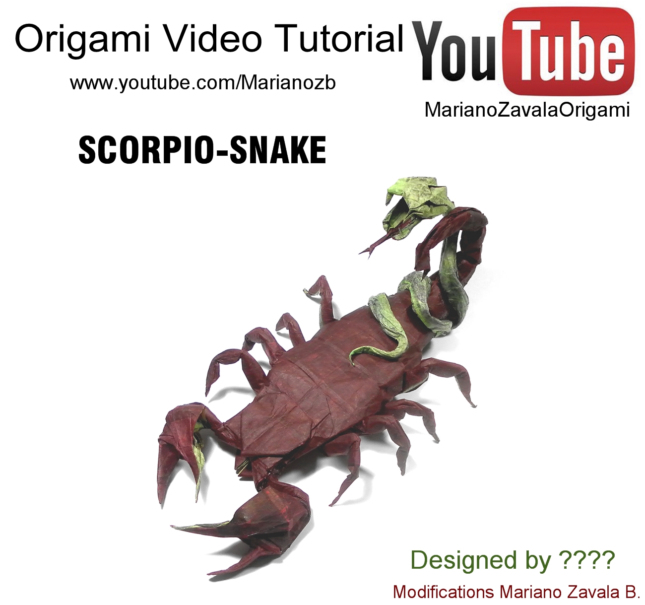 Mariano-Mi mundo el Origami: Scorpio-snake