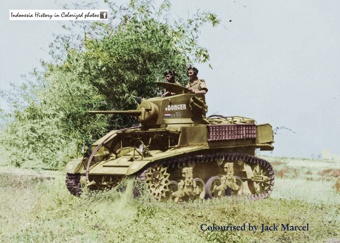 Foto-foto Jadul tempo dulu: Tank Stuart KNIL