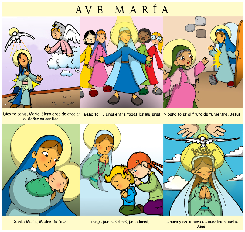 SGBlogosfera. Amigos de Jesús: APRENDEMOS Y TRABAJAMOS EL AVE MARÍA