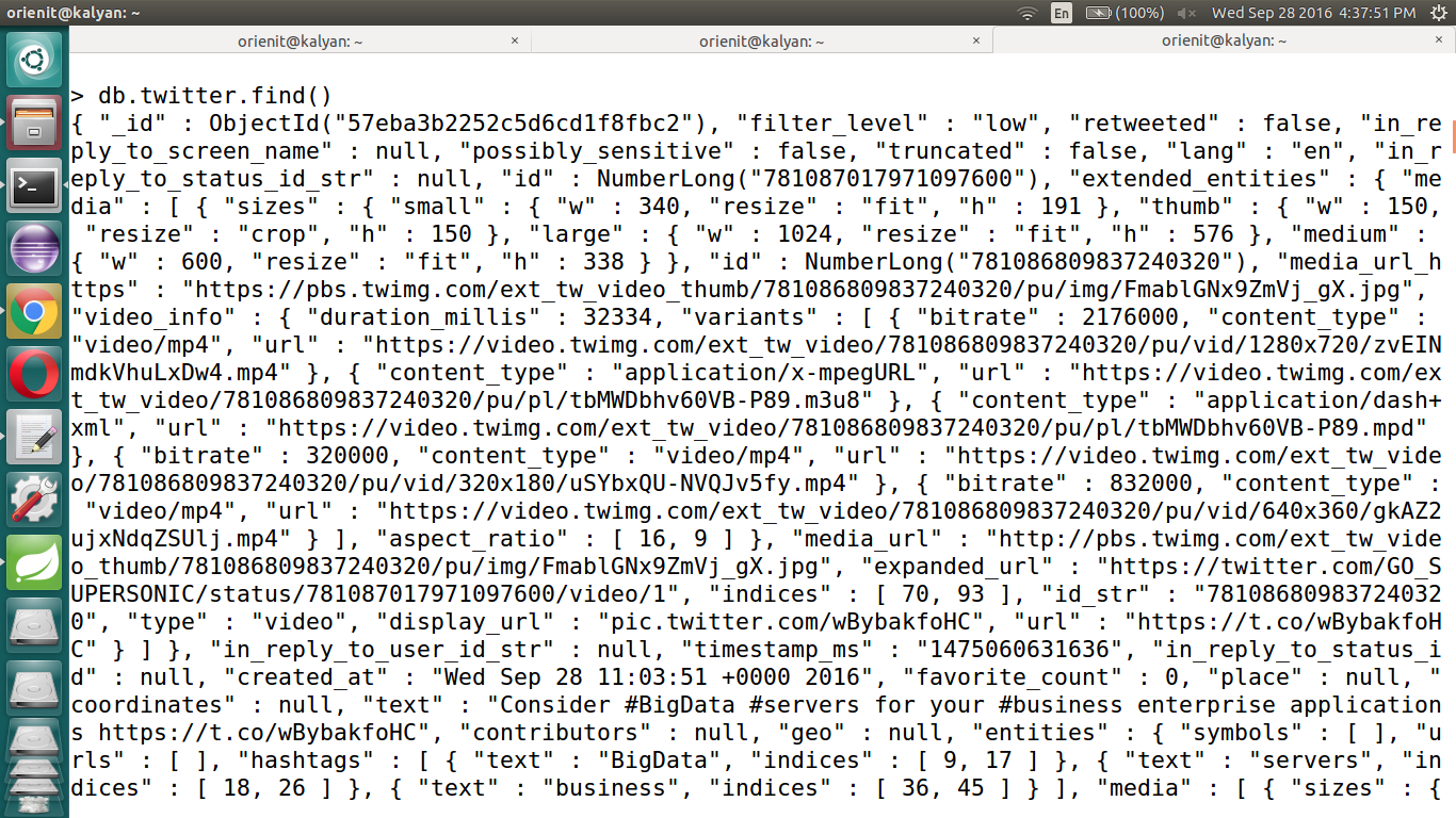 How To Stream Twitter Data Into MongoDB Using Apache Flume | Spark ...