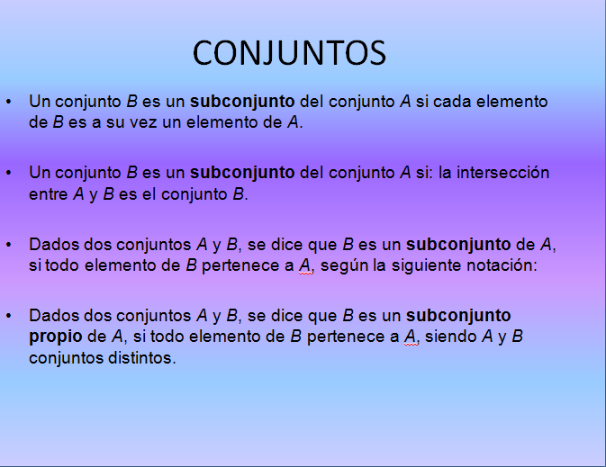 operaciones basicas de conjuntos: OPERACIONES BASICAS