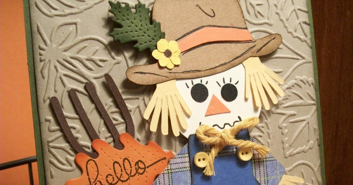 Stampin' Cafe by Lana: Scarecrow "Hello" Card