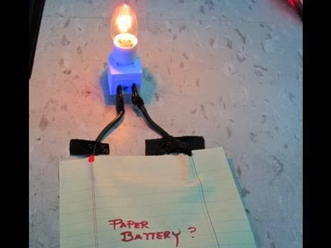 PAPER BATTERY - AllAboutElectronics