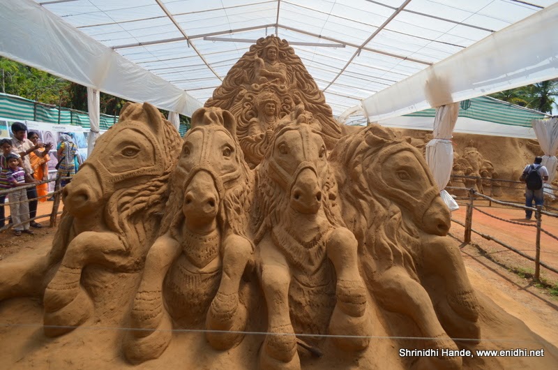 Sand Sculpture Museum Mysore Dasara - eNidhi India Travel Blog
