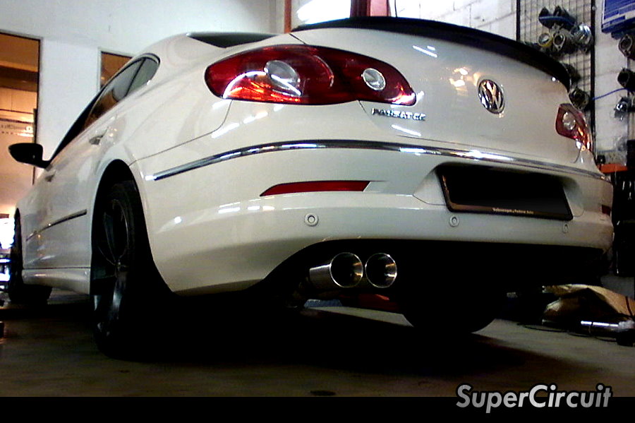 SUPERCIRCUIT Exhaust Pro Shop: VW Passat CC Full Exhaust Customization