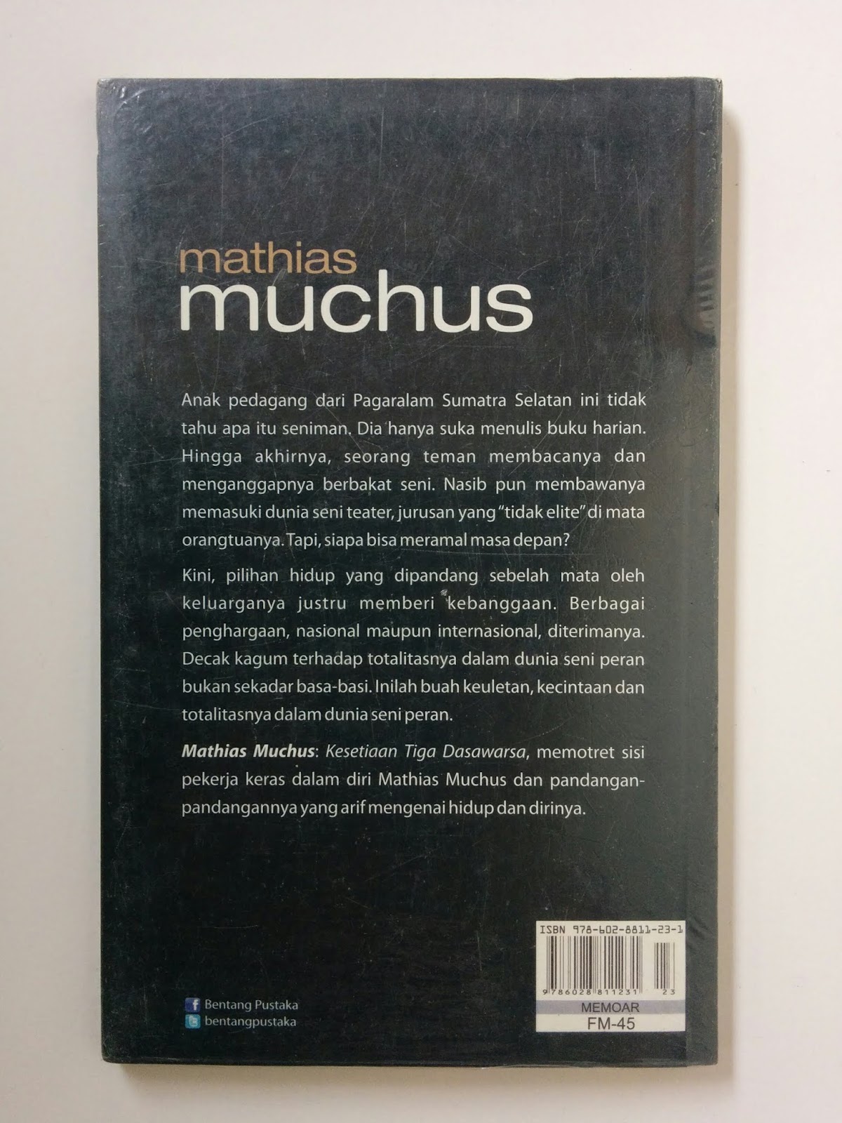 Mathias Muchus, Kesetiaan Tiga Dasawarsa | Aksiku Toko Buku Bekas Online