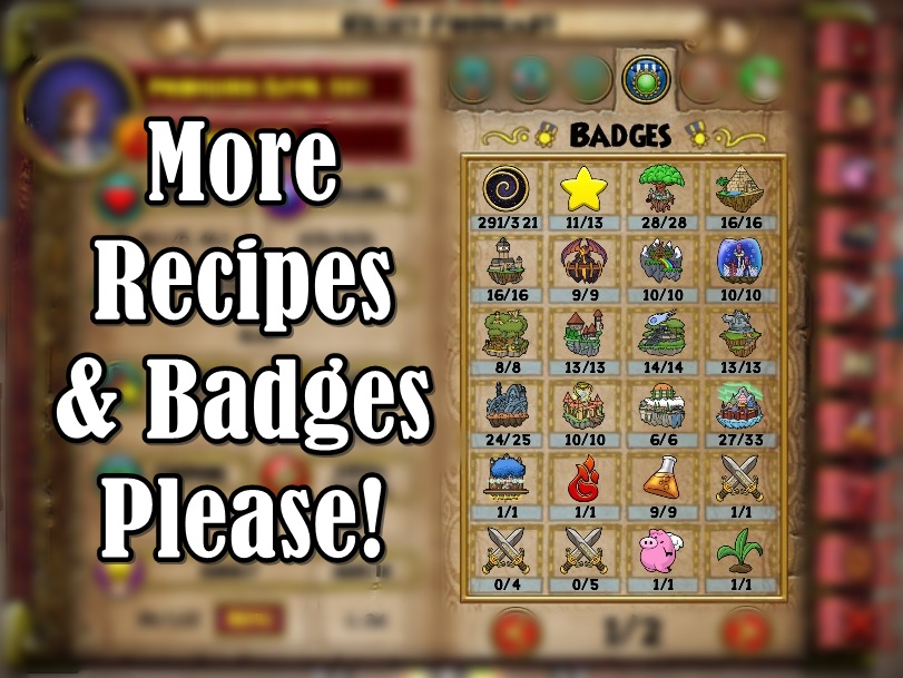 Stars of the Spiral: More Recipes & Badges Please!