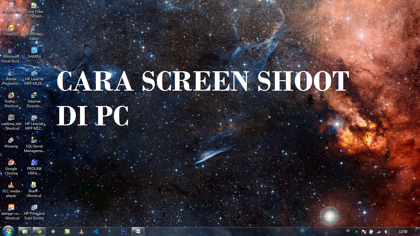 Cara Print Screen Atau Screen Shoot di PC