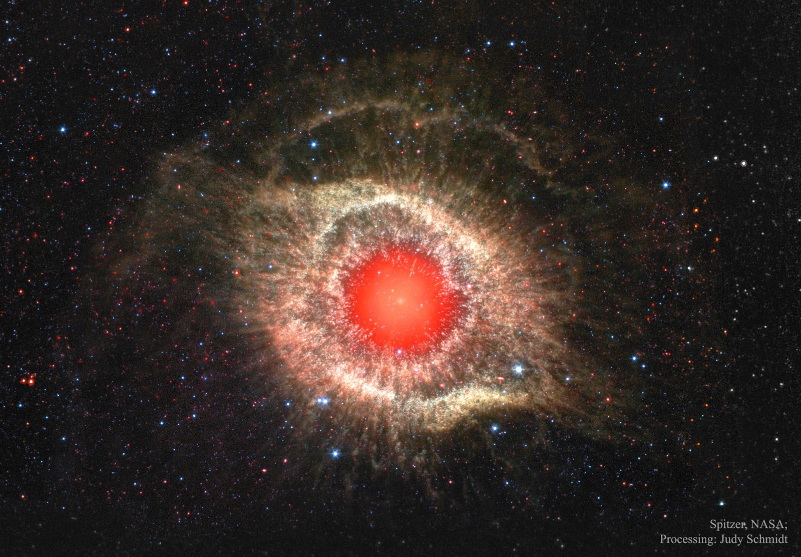 esplaobs: THE HELIX NEBULA IN INFRARED Image Credit: NASA, JPL-Caltech ...